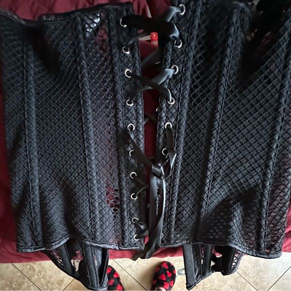 Tops | Ladies Blk Corset Cover Photo Is The Back Of It | Poshmark